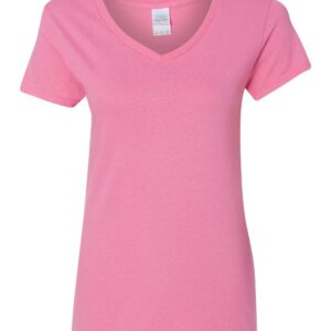 Gildan Women's Softstyle V-Neck T-Shirt - X-Large - Azalea