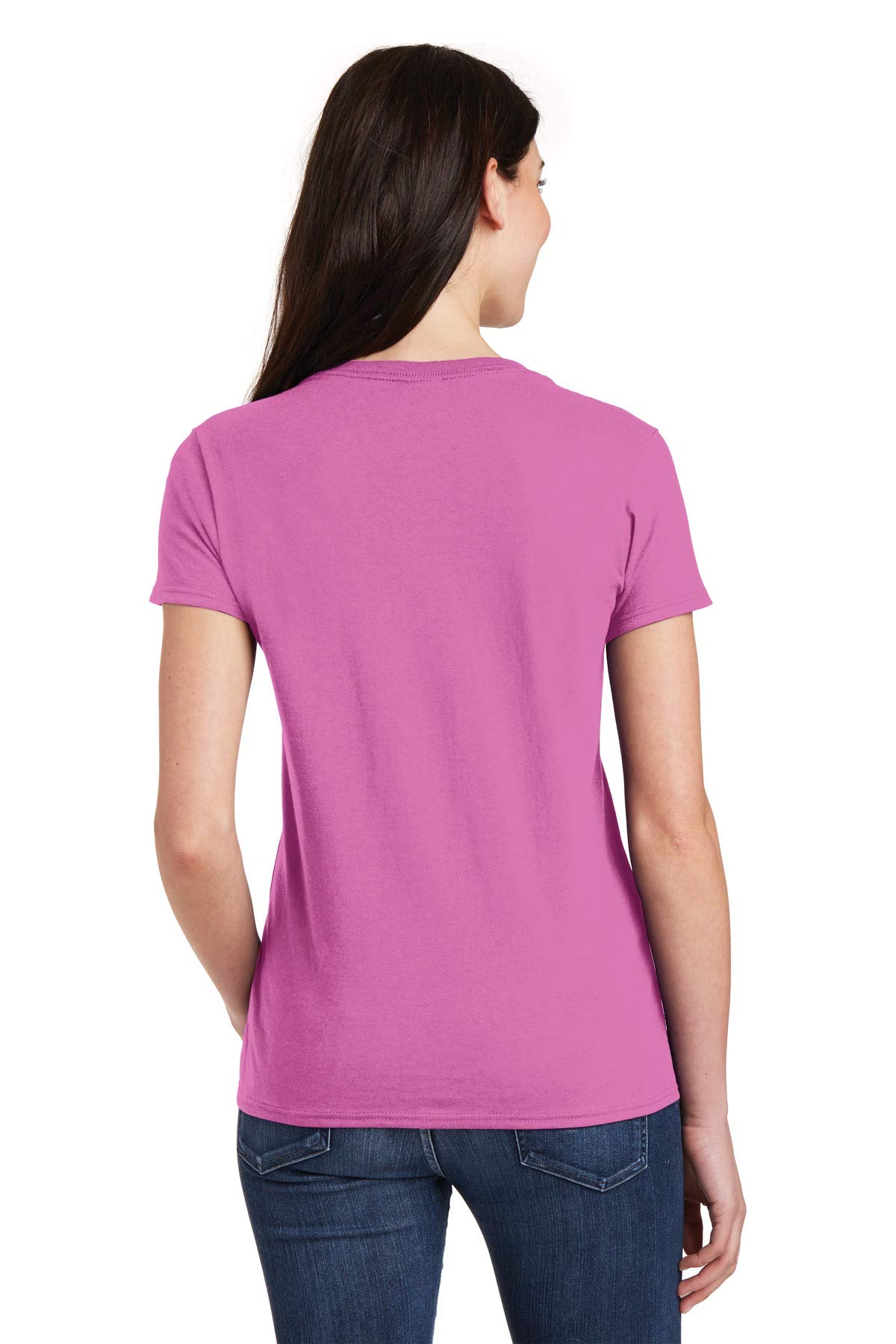 Gildan Women's Softstyle V-Neck T-Shirt - X-Large - Azalea