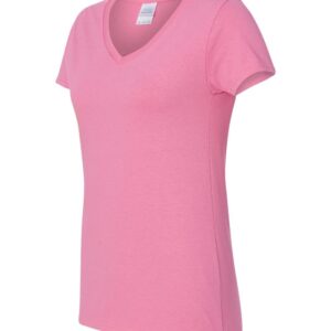 Gildan Women's Softstyle V-Neck T-Shirt - X-Large - Azalea