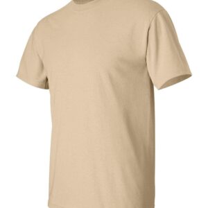 Fashion Gildan 2000 Adult Cotton T-Shirt Tan Large