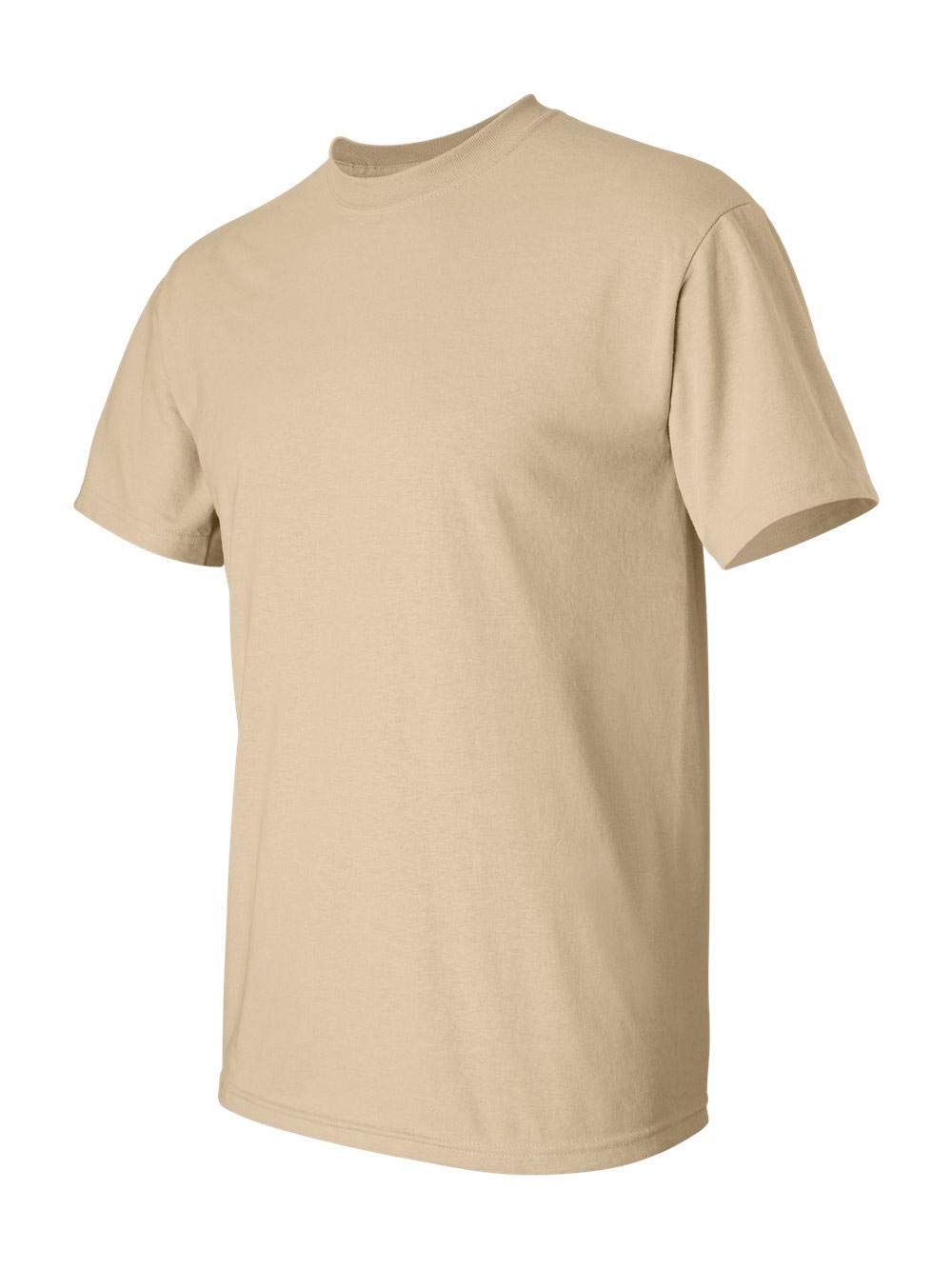 Fashion Gildan 2000 Adult Cotton T-Shirt Tan Large