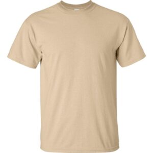 Fashion Gildan 2000 Adult Cotton T-Shirt Tan Large