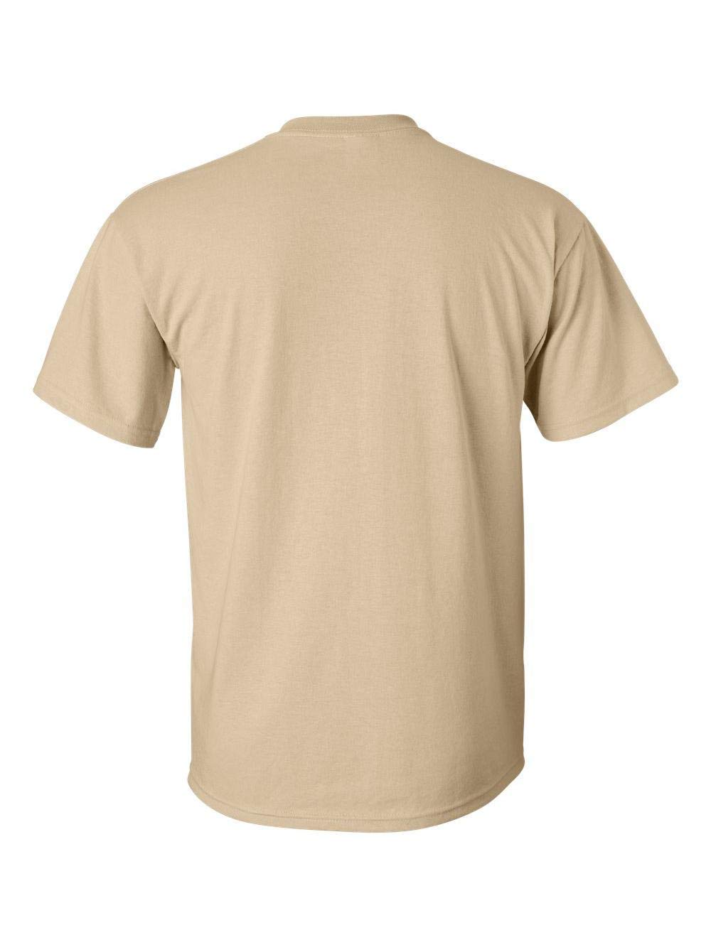 Fashion Gildan 2000 Adult Cotton T-Shirt Tan Large