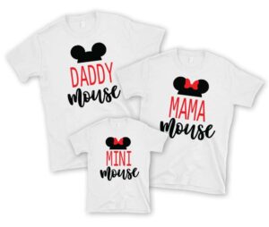 family mouse coordinating t-shirt