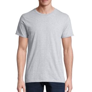 Hanes Men's Nano Premium Cotton T-Shirt (Pack of 2), Light Steel, Small