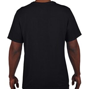 Gildan Men's 100% Polyester Moisture Wicking Performance T-Shirt, Black, X-Large