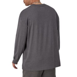 Champion, Classic Long Sleeve, Comfortable, Soft T-Shirt for Men (Reg. or Big & Tall), Granite Heather, Medium