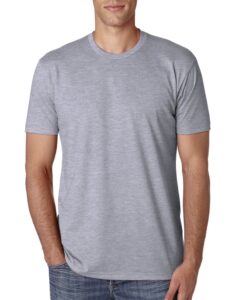 n6210 next level men's cvc crew - dark heather gray - large