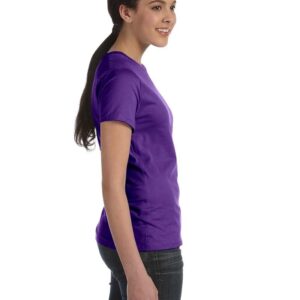 Hanes Perfect-T T-Shirt, Purple, Large