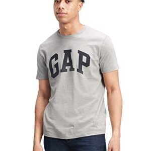 GAP Mens Classic Logo Tee T Shirt, Light Heather Grey B10, Large US