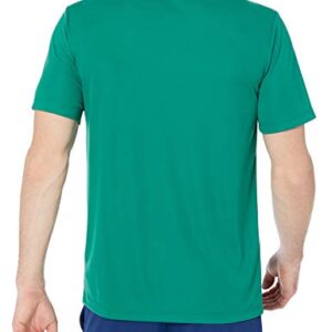 Amazon Essentials Men's Active Performance Tech T-Shirt (Available in Big & Tall), Pack of 2, Green/Black, Large