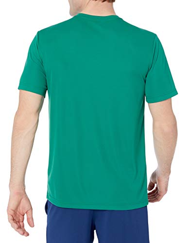 Amazon Essentials Men's Active Performance Tech T-Shirt (Available in Big & Tall), Pack of 2, Green/Black, Large