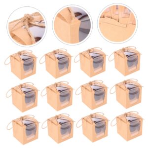 SOLUSTRE 36 Pcs Cake Box Cake Case Candy Case Pastries Boxes Cupcake Packing Boxes Chocolate Boxes Packaging Paper Bakery Boxes Dessert Packaging Boxes Cake Packaging Boxes Cookie Boxes