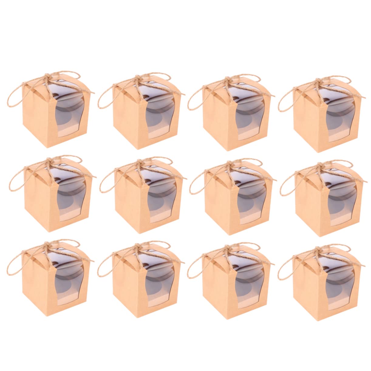 SOLUSTRE 36 Pcs Cake Box Cake Case Candy Case Pastries Boxes Cupcake Packing Boxes Chocolate Boxes Packaging Paper Bakery Boxes Dessert Packaging Boxes Cake Packaging Boxes Cookie Boxes