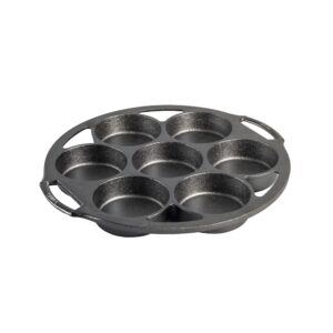 lodge seasoned cast iron mini cake pan, 7 impressions