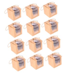 SOLUSTRE 48 Pcs Cake Box Cake Packing Boxes Cake Case Decorative Boxes Paper Bakery Boxes Cake Packaging Boxes Cookie Boxes Cake Holder Dessert Packaging Boxes Pastries Boxes