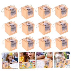 SOLUSTRE 48 Pcs Cake Box Cake Packing Boxes Cake Case Decorative Boxes Paper Bakery Boxes Cake Packaging Boxes Cookie Boxes Cake Holder Dessert Packaging Boxes Pastries Boxes