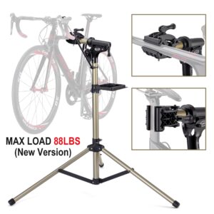 CXWXC Bike Repair Stand 88lbs- E Bike Stand for Maintenance Workstand - Ebike Repair Stand Shop Home Mechanics for Mountain Bike and Road Bike (Max. 88lbs)