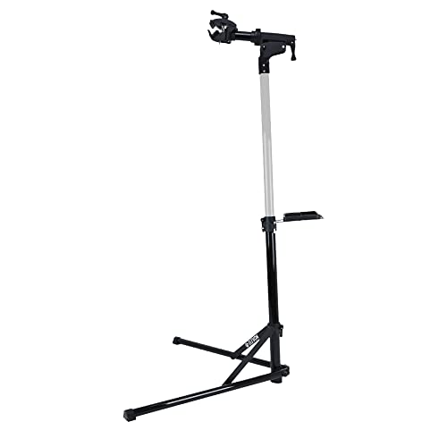 Elevon Bike Repair Stand Portable Mechanic Rack Height Adjustable (38.5-61.5in) Aluminun Alloy, Silver, One Size