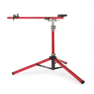 feedback sports sprint bike repair stand (red) 5” x 7.5” x 30” (13 x 19.1 x 76cm)