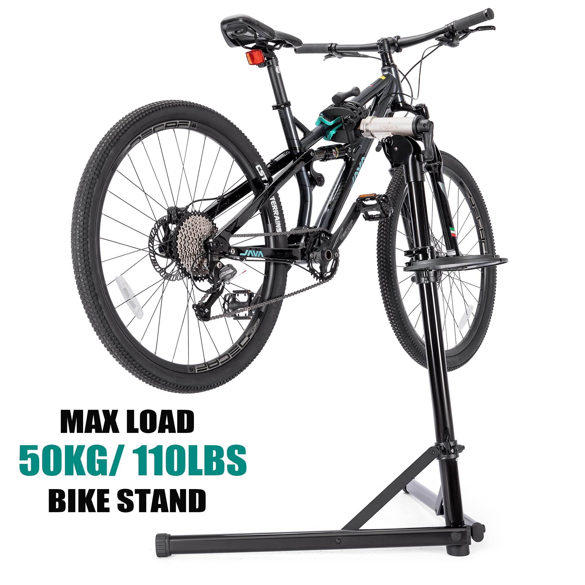 cyclists Bike Repair Stand(Max Load 110lbs)- Bike Stand for Workstand Maintenance - E Bike Repair Stand Bicycle Shop Home Mechanics for Mountain Bike and Road Bike