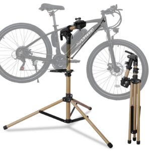 nopaard heavy duty ebike repair stand max 110 lbs, portable aluminum bicycle stand manintenance workstand, made for any bike, heavy e-bike, mountain bike, road bike, folding bike etc