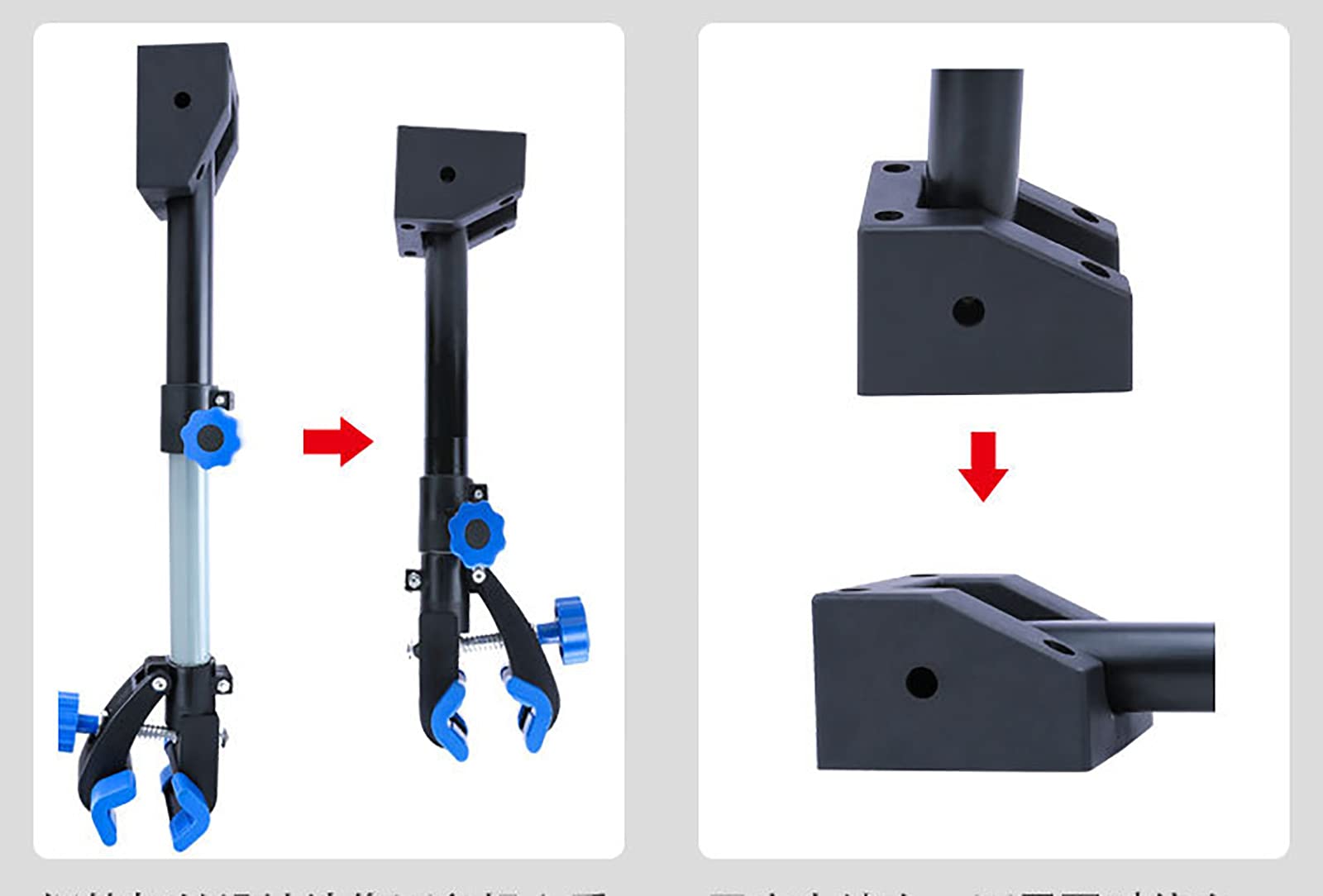 YIYIBYUS Bike Repair Stand, Foldable Wall Mount Bike Repair Stand Holder Storage Rack Bicycle Clamp Stand