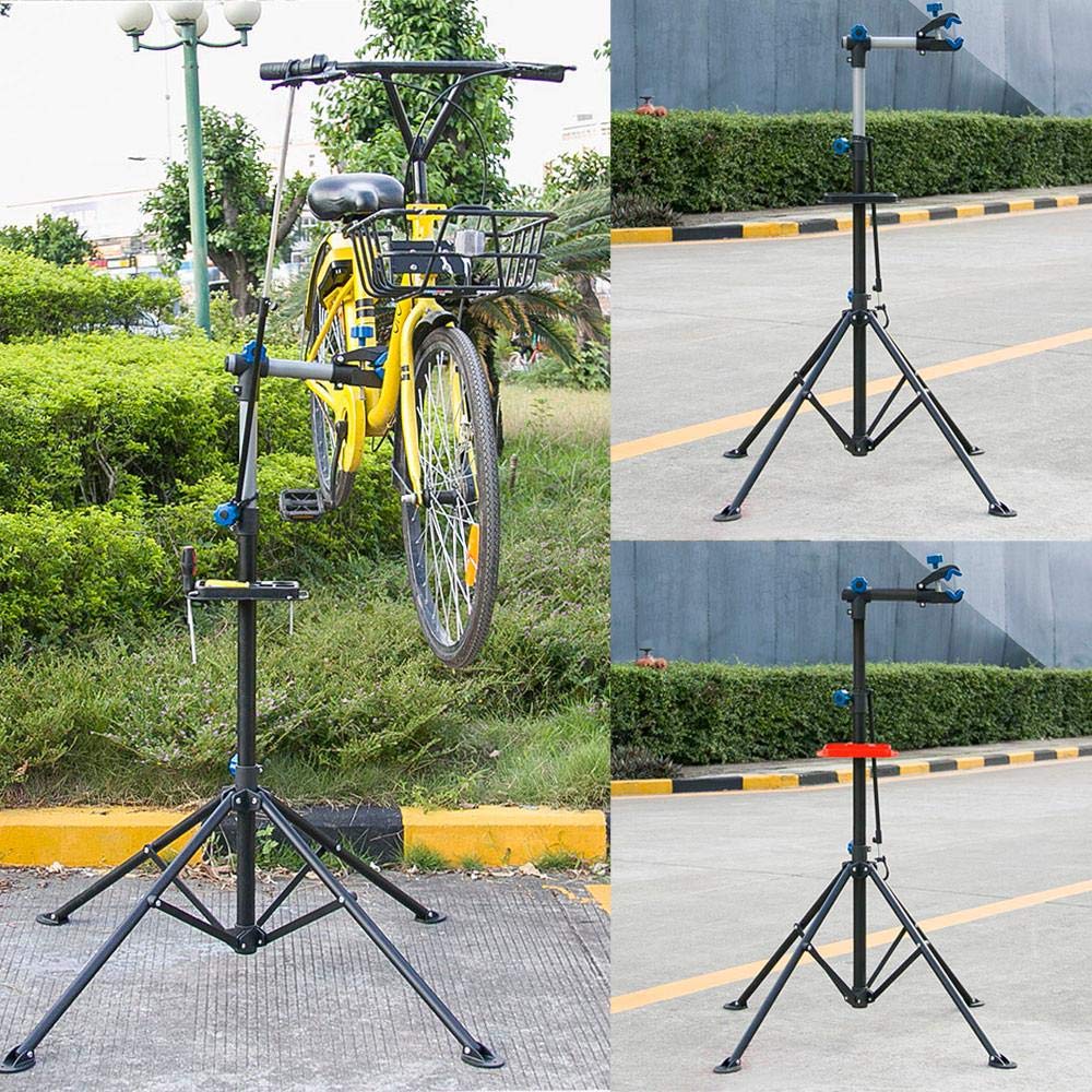 Yaheetech Pro Bicycle Rack Bike Repair Stand Adjustable Rack 52-75in w/Telescopic Arm