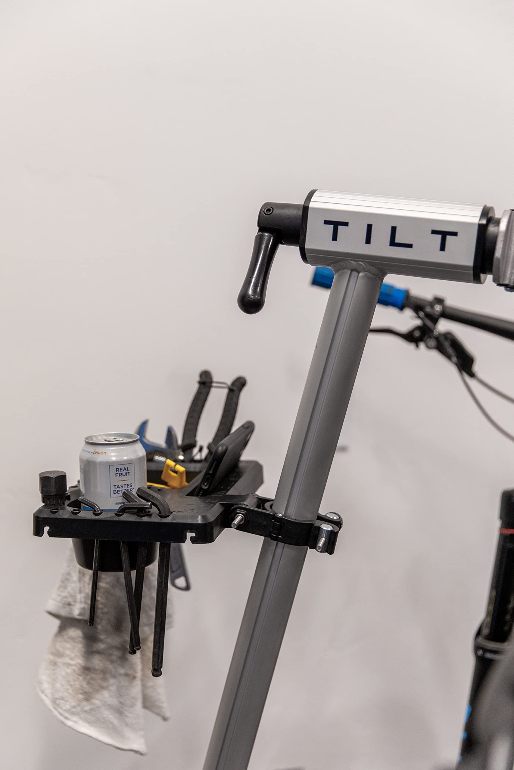 Tilt Industries Tool Tray - Universal Fit Bicycle Repair Stand Tool Tray, Adjustable Work Tray - Attaches to Any Repair Stand