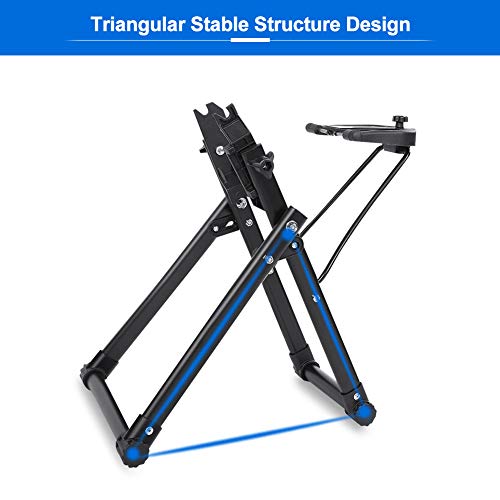 Greensen Bike Wheel Truing Stand, Wheel Tire Foldable Home Mechanic Truing Stand Professional Mountain Road Rim Maintenance Tool Suitable for 16" - 29" Wheels