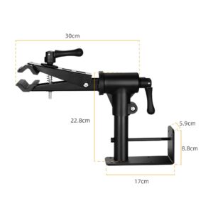 SM SunniMix Bike Repair Stand Storage, Bicycle Maintenance Rack, Wall Mount or Bench Mount Bike Rack, Quick Release Bicycle Support