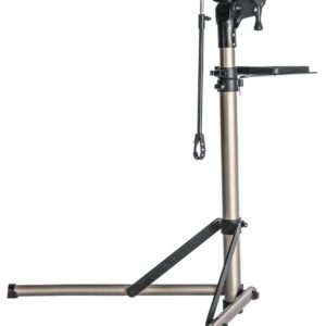 Petra Sports BikeDoc Foldable Bicycle Repair Stand. Portable, Height Adjustable Mechanics Work Stand w/Magnetic Tool Tray & 360° Quick Release Clamp. Supports Up To 66Lbs.