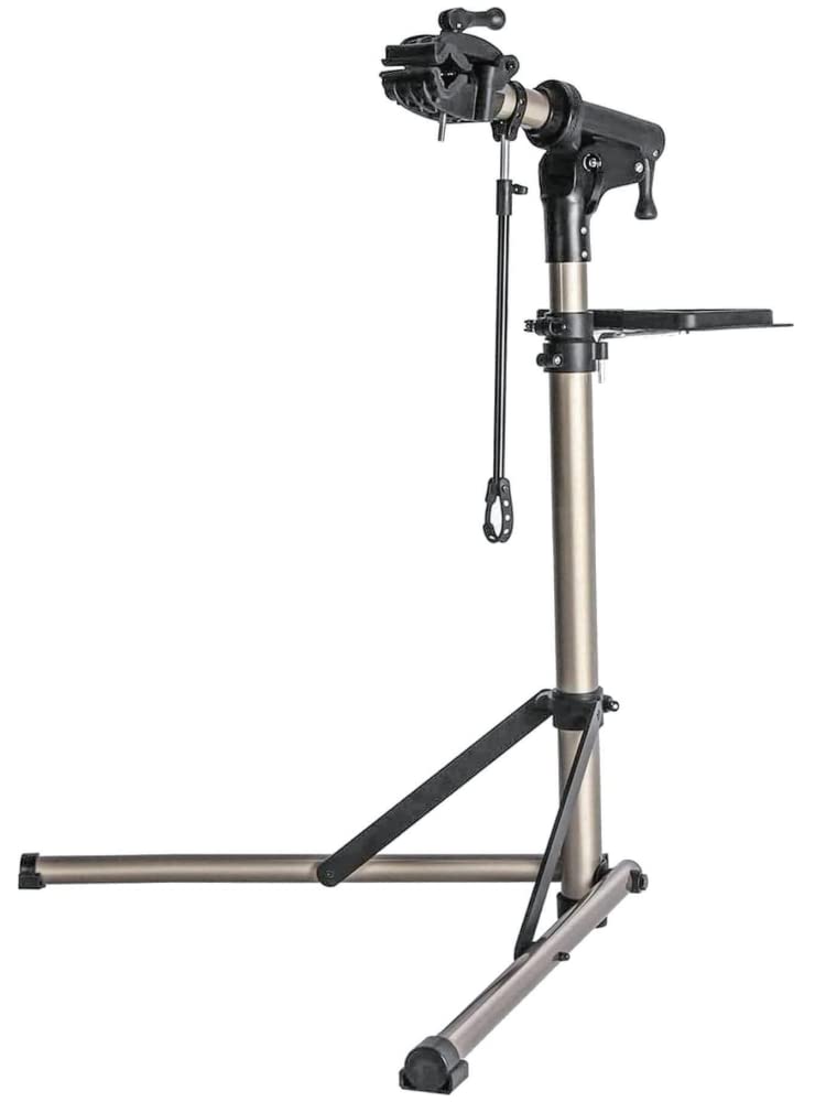 Petra Sports BikeDoc Foldable Bicycle Repair Stand. Portable, Height Adjustable Mechanics Work Stand w/Magnetic Tool Tray & 360° Quick Release Clamp. Supports Up To 66Lbs.