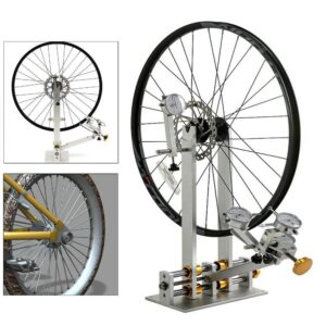 DYRABREST Bicycle Wheel Truing Stand Bike Hub Maintenance Repair Tool Kit,Home DIY Bike Hub Maintenance Wheel Trimming Repair Tool Kit Fits 10"-29" Wheels