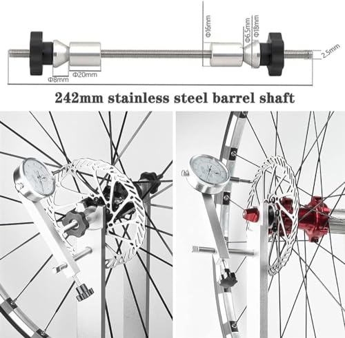 Biking Maintenance Tools Bicycle Wheel Truing Stand, Wheel Tuning Repair Tool Kit, Professional Bike Wheel Repair Truing Bearing Workstands, 10-29" Bicycle Mechanic Repairing Rack