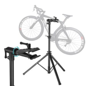 west biking bike repair stand,heavy duty foldable home bike workstands,height adjustable bike maintenance stand, portable aluminum bicycle repair stand for heavy e bike, mountain bike, road bike etc