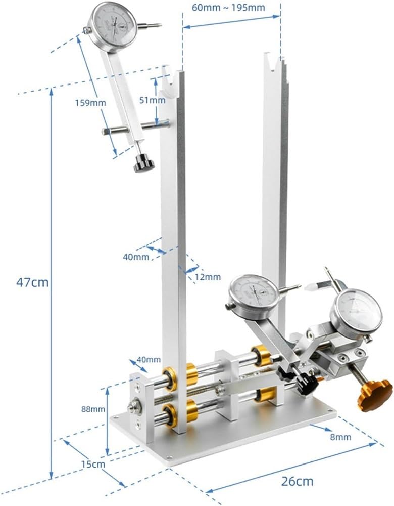 Bicycle Wheel Truing Stand, Wheel Tuning Repair Tool, Bicycle Wheel Repair Truing Bearing Stand, Bike Hub Maintenance Repair Platform for 10"-29" Wheels