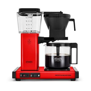 technivorm moccamaster 53945 kbgv 10-cup coffee maker red, 40 oz, 10 cup, 1.25 l