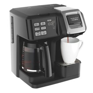 hamilton beach flexbrew 2-way brewer programmable coffee maker (49976) bundle with support extension