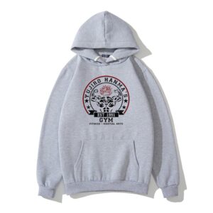 wjhywdh 2021 baki hanma new anime hoodies casual hooded sweatshirt unisex clothing (gray,large)