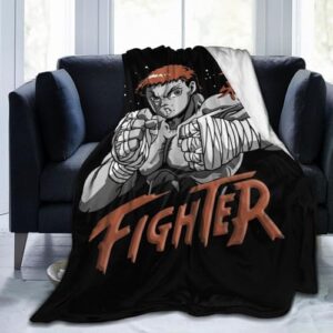 anime baki the grappler flannel blanket comfortable fleece blankets for sofa chair bed home cars ornament 80"x60"