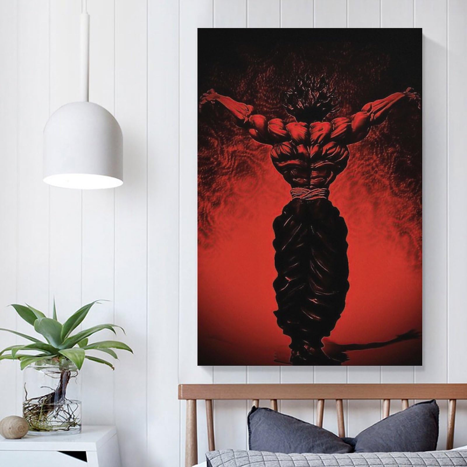 Baki The Grappler Anime Posters TV Animation Hanma Yujiro Cool Art Posters Canvas Wall Art Prints for Wall Decor Room Decor Bedroom Decor Gifts Posters 20x30inch(50x75cm) Unframe-style