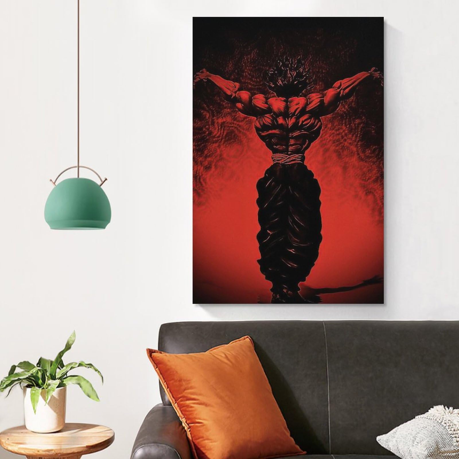 Baki The Grappler Anime Posters TV Animation Hanma Yujiro Cool Art Posters Canvas Wall Art Prints for Wall Decor Room Decor Bedroom Decor Gifts Posters 20x30inch(50x75cm) Unframe-style