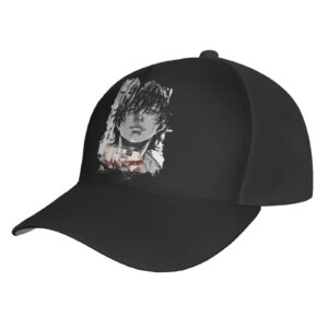 anime baki the grappler baki hanma baseball cap unisex adjustable casual chapeau outdoor sports caps black