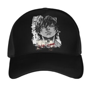 Anime Baki The Grappler Baki Hanma Baseball Cap Unisex Adjustable Casual Chapeau Outdoor Sports Caps Black