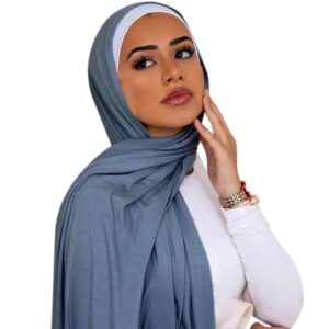 ankomina women soft cotton muslim jersey hijab head wrap scarves fashion long scarf shawls