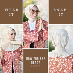 para life Snap Hijab-Turbans For Women-Hijab For Women|Hair Wraps-Head Wraps For Women|Hijab Undercap-Caps-Instant Hijab (Black)