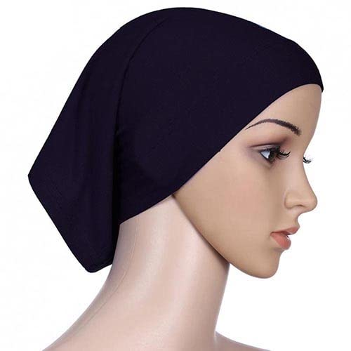 Bluelans Women's Islamic Plain Tube Hijab Bonnet Cap Under Scarf Pullover Underscarf (Black)