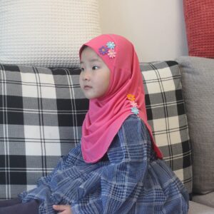 Modest Beauty Hijab Scarf Kids Girls Hijab Head Scarfs Flower Hijab for Baby