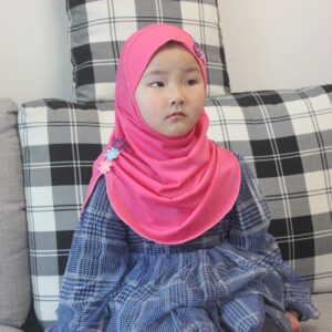 Modest Beauty Hijab Scarf Kids Girls Hijab Head Scarfs Flower Hijab for Baby